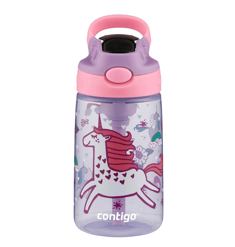 Contigo- Botella de agua con pajita AutoSpout para niños, 14 onzas ...